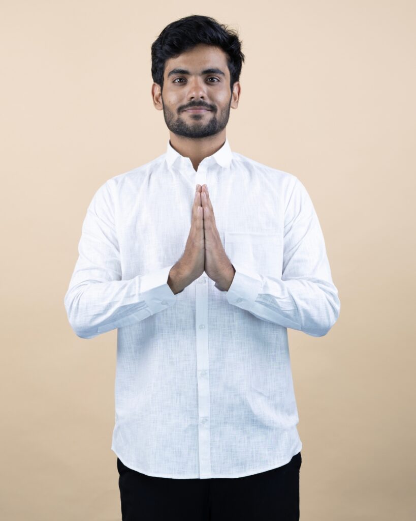 White Premium Linen Shirt - Neta Khadi