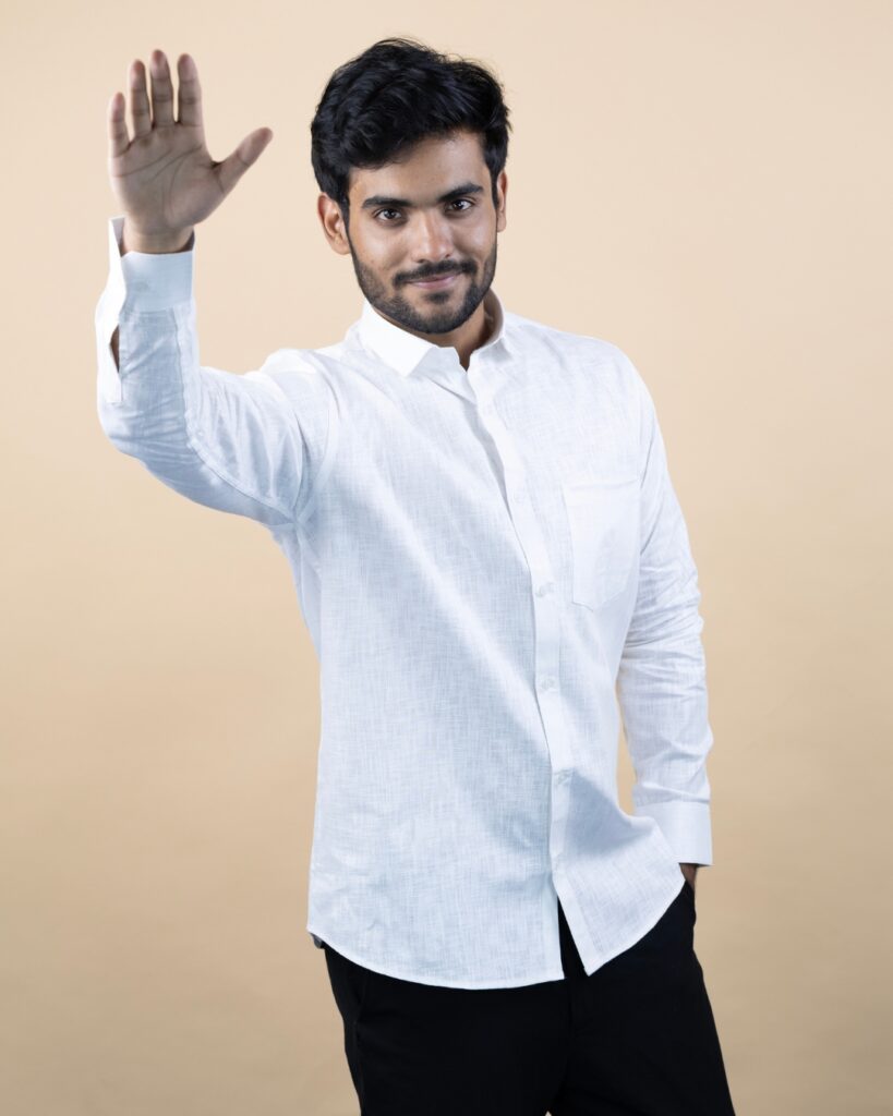 White Premium Linen Shirt - Neta Khadi